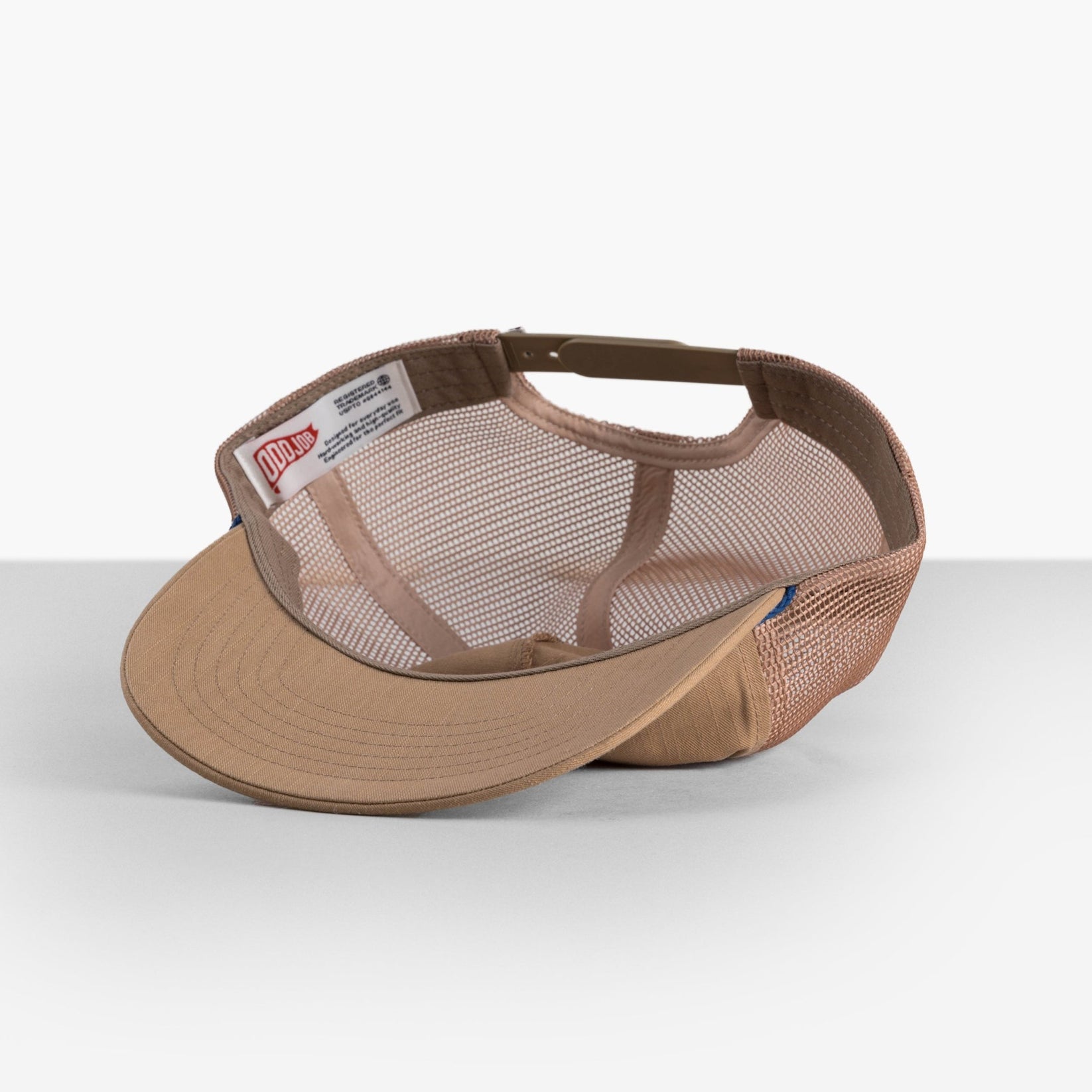 Big Flat Bill Unstructured Rope Mesh Hat / Hats For Big Heads / Oddjob Hats - Oddjob® Hats